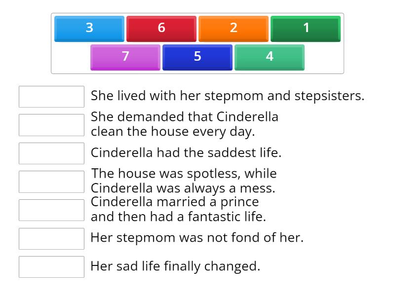 Story Scramble - Cinderella - Match up
