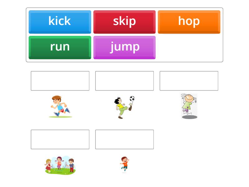 action verbs - Match up