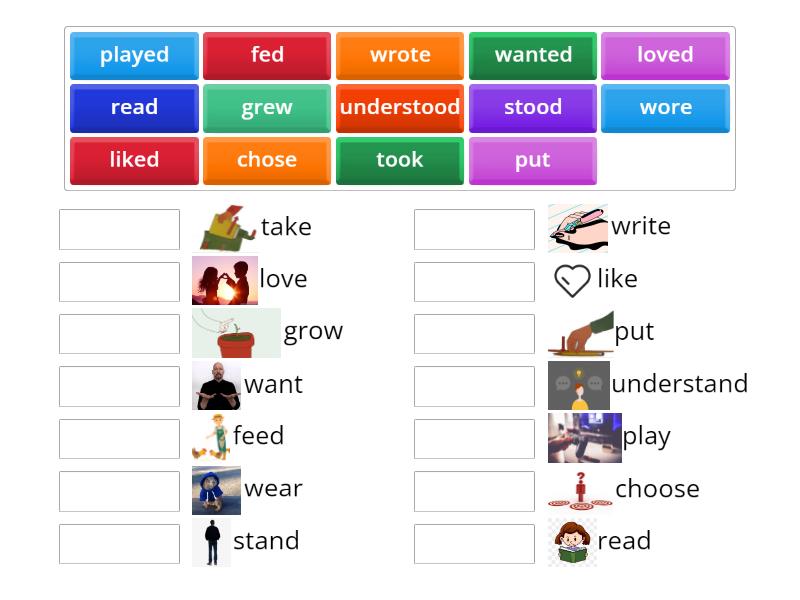 irregular verbs movers - Match up
