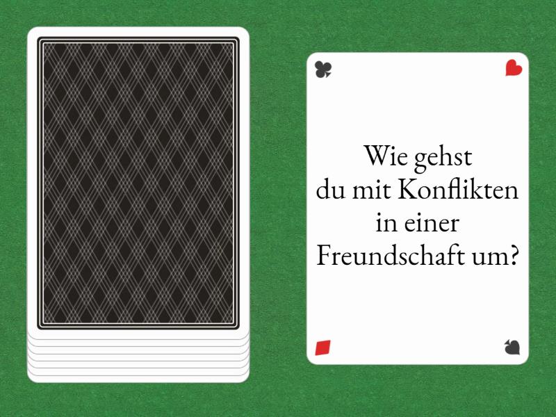 Freundschaft - Speaking cards