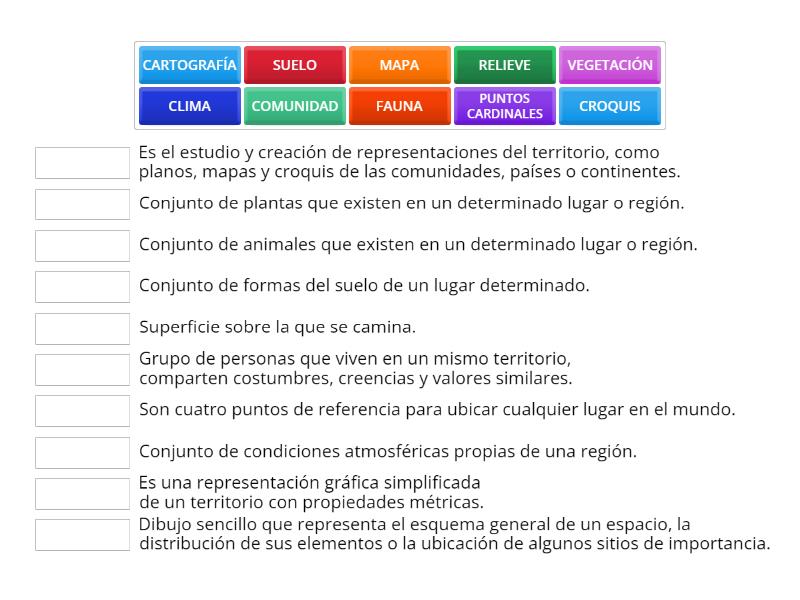 El croquis de mi comunidad - Une las parejas El croquis de mi comunidad - Une las parejas