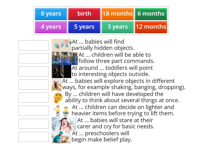 Cognitive Development - Match up