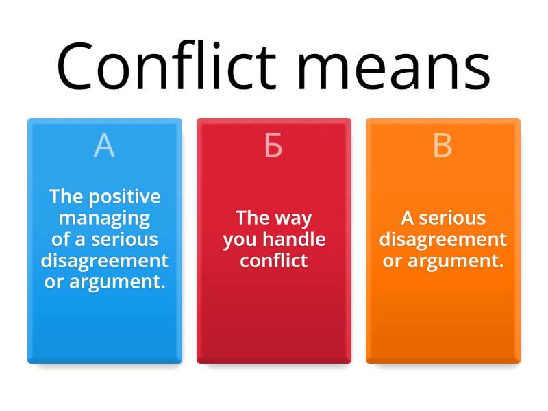Conflict management - Quiz
