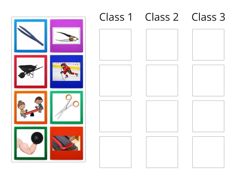 Classifying Levers - Group sort