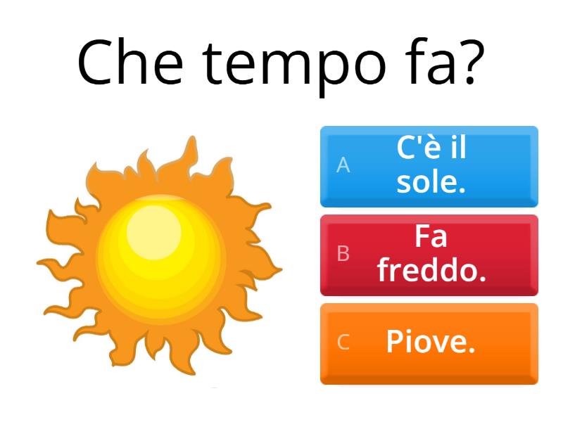 Che tempo fa? - Quiz