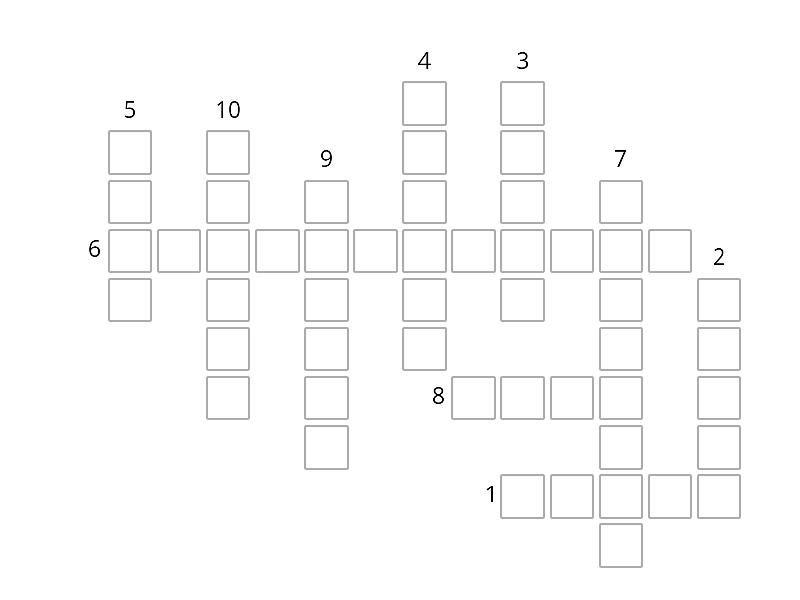 U6 AS4 Vocabulary - Crossword