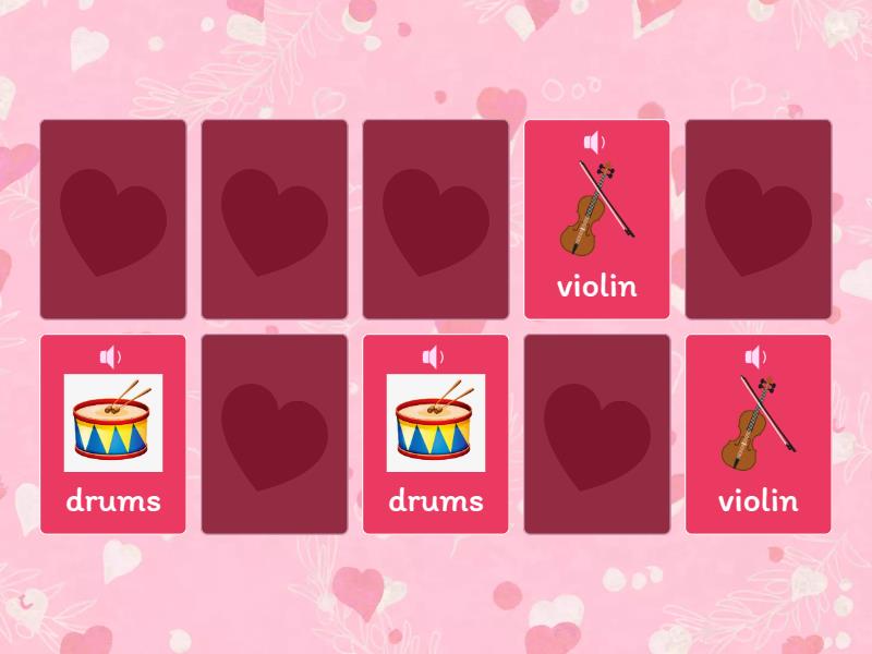 musical instruments - Matching pairs