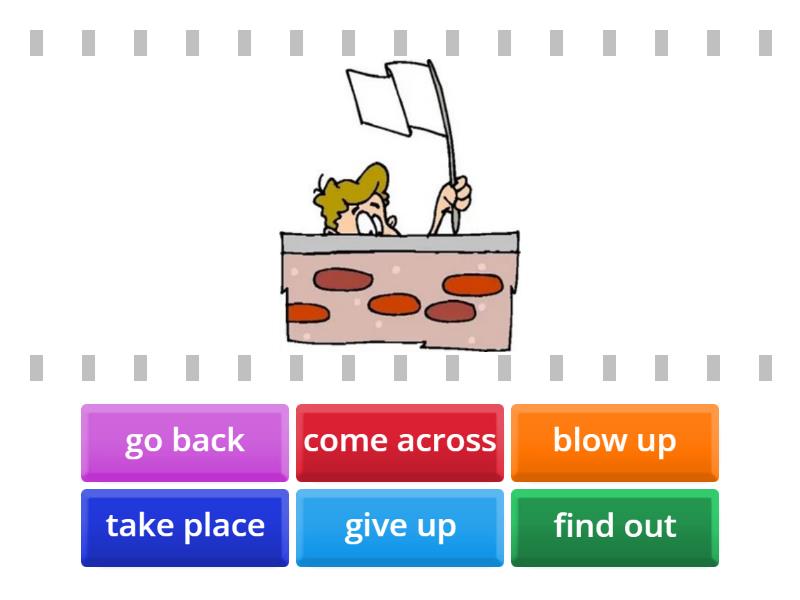 phrasal verbs - Find the match