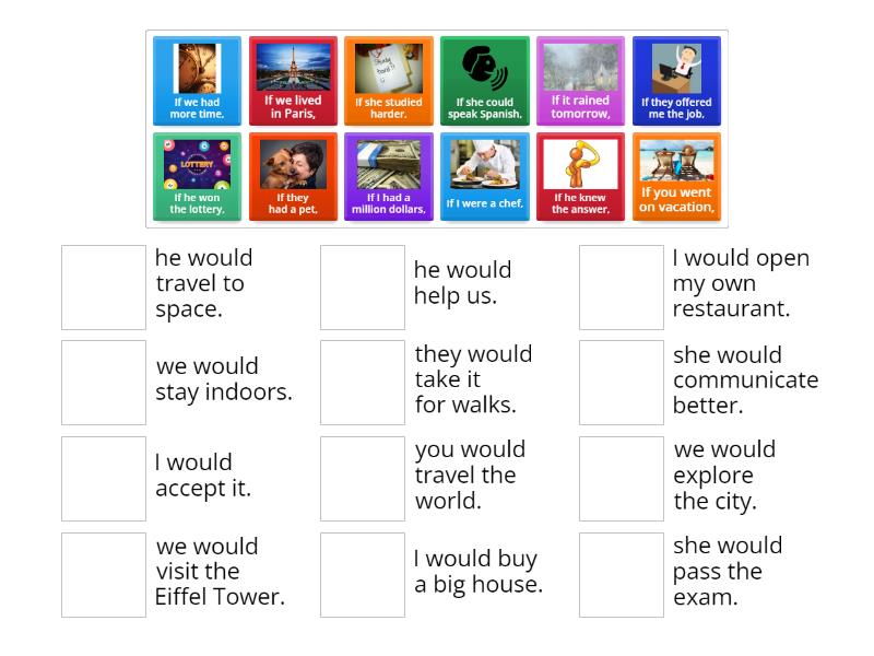 Second Conditional - Une las parejas