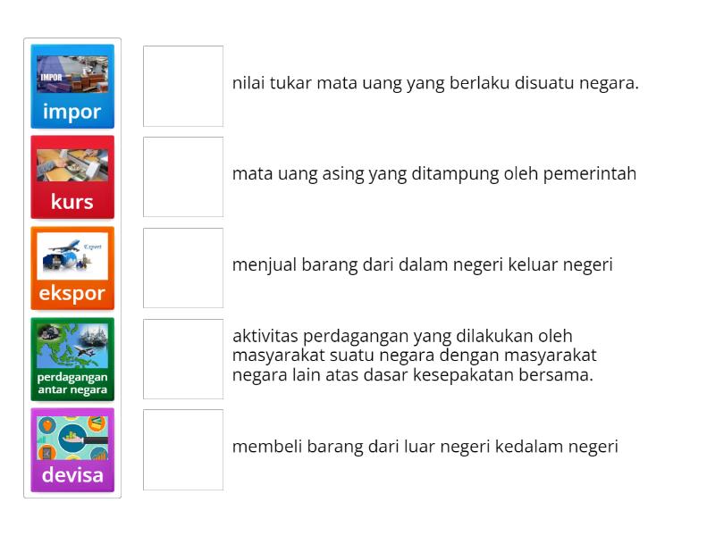 perdagangan antar negara kelas 8 - Match up