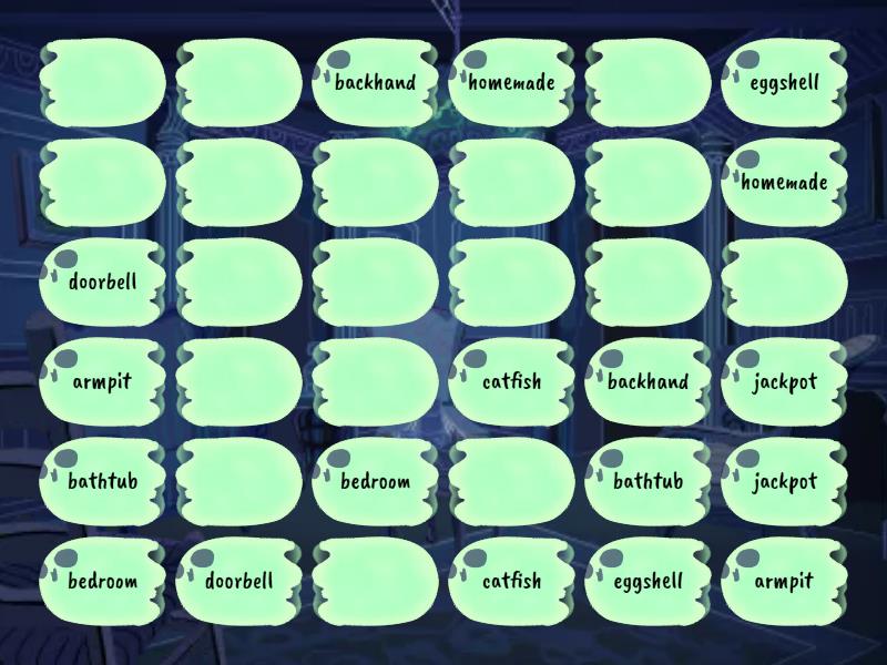 Catfish - COMPOUND WORDS - Matching pairs