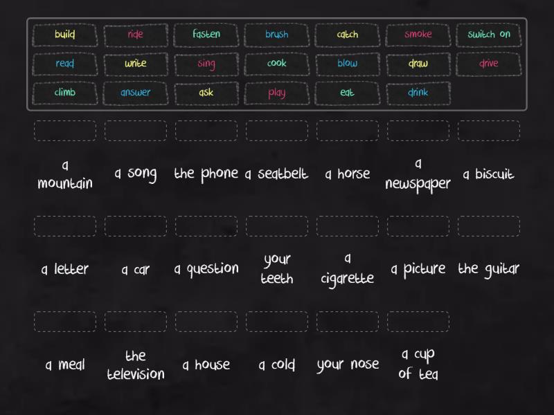 Verb&Noun - Match up