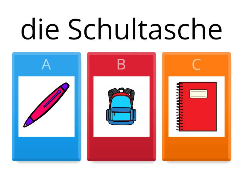 Die Schulsachen - Quiz