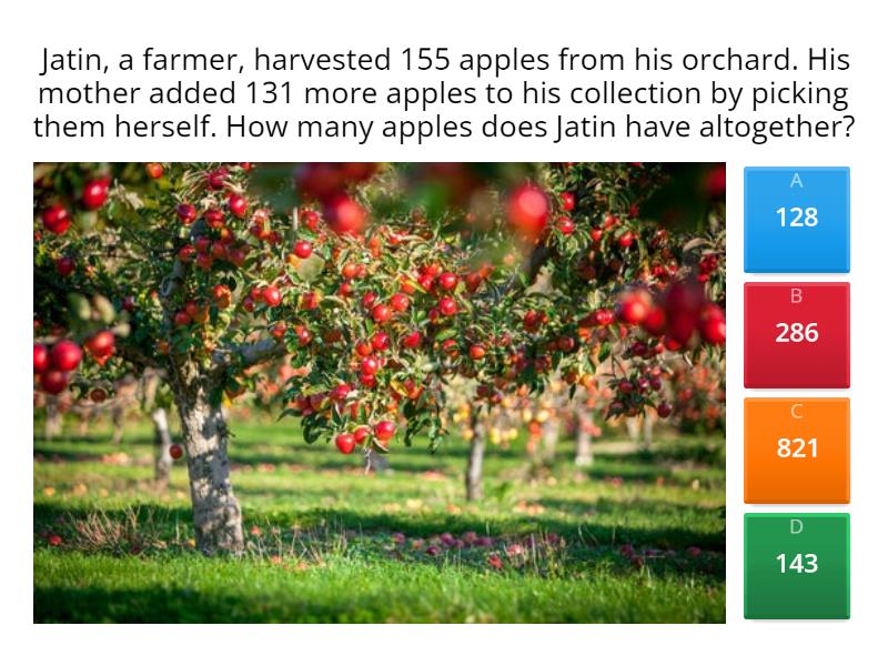 Grade 4 Word problems - Quiz