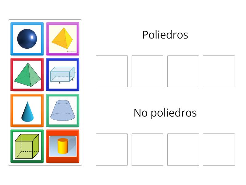 Poliedros y no poliedros - Group sort