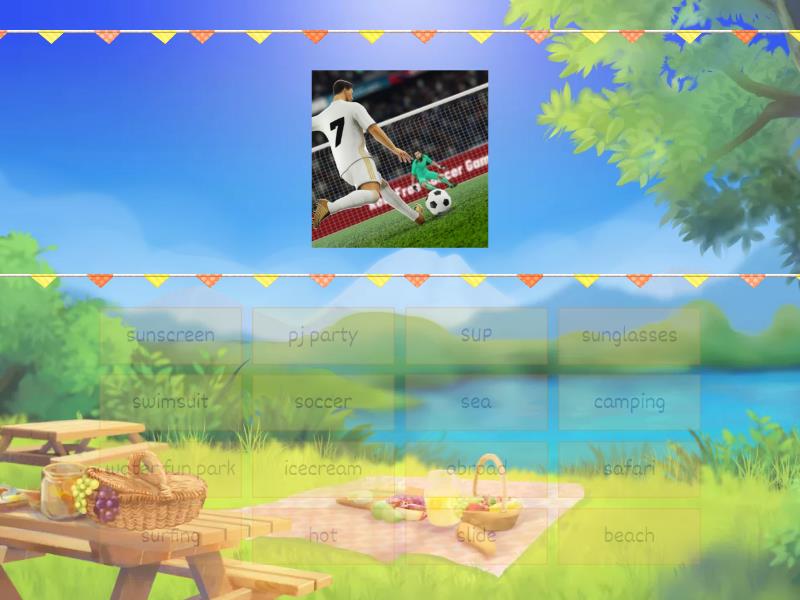 Summertime Vocabulary - Find the match
