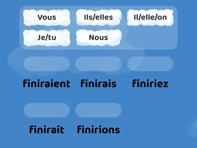 Conditionnel Finir 2nd groupe - Match up