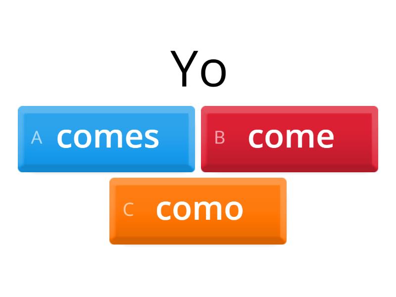 el verbo COMER - Quiz