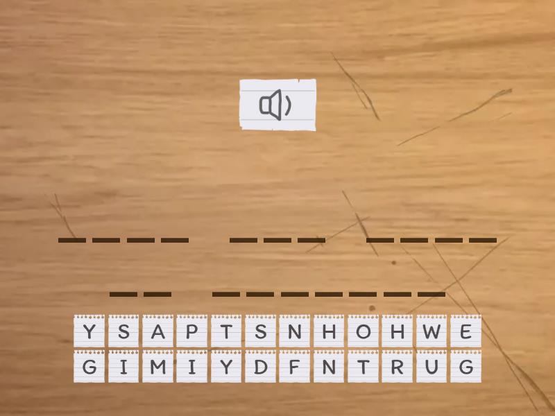Daily routine - Spell the word