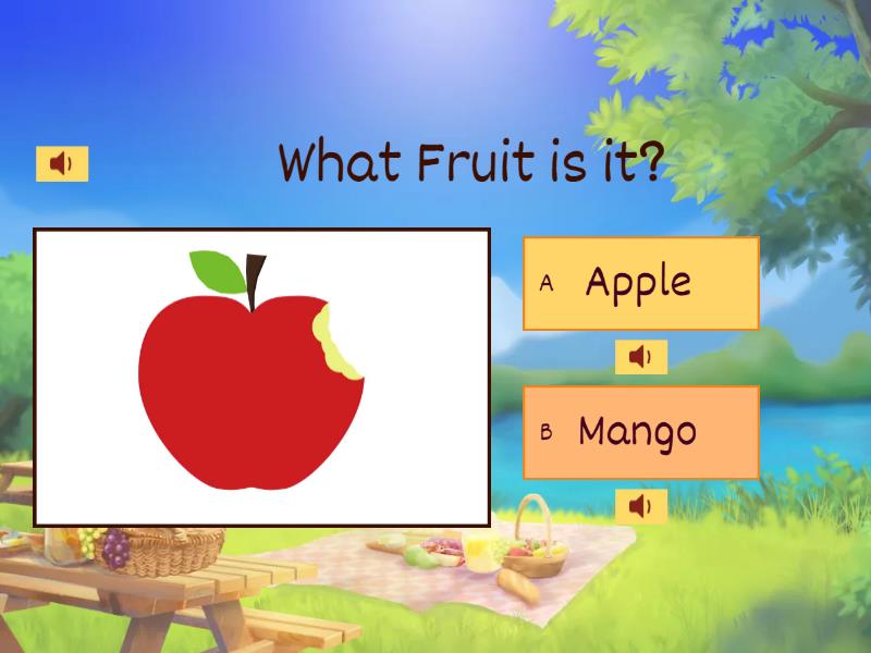 Topic: Fruits - Quiz