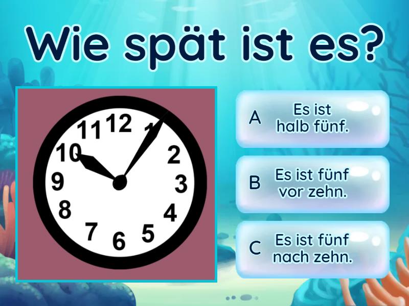 DIE UHRZEIT. - Quiz