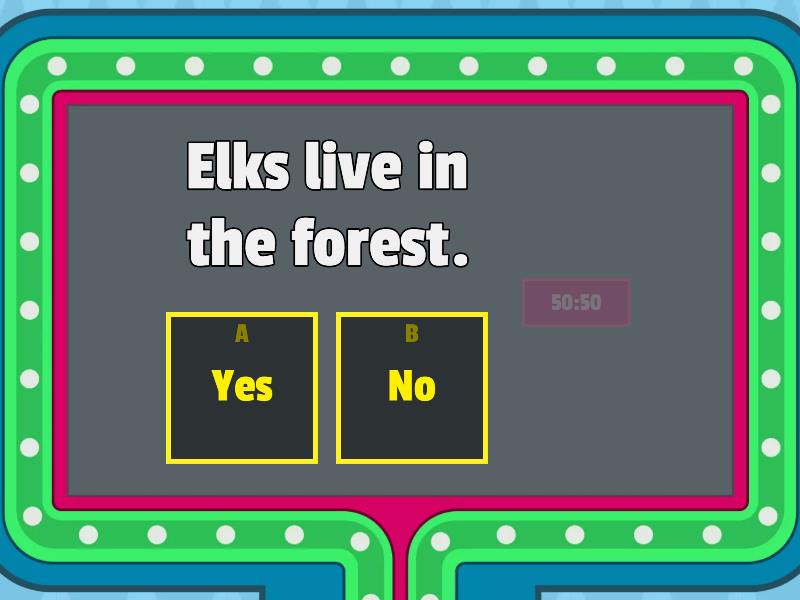 2B Animal Quiz - Gameshow quiz