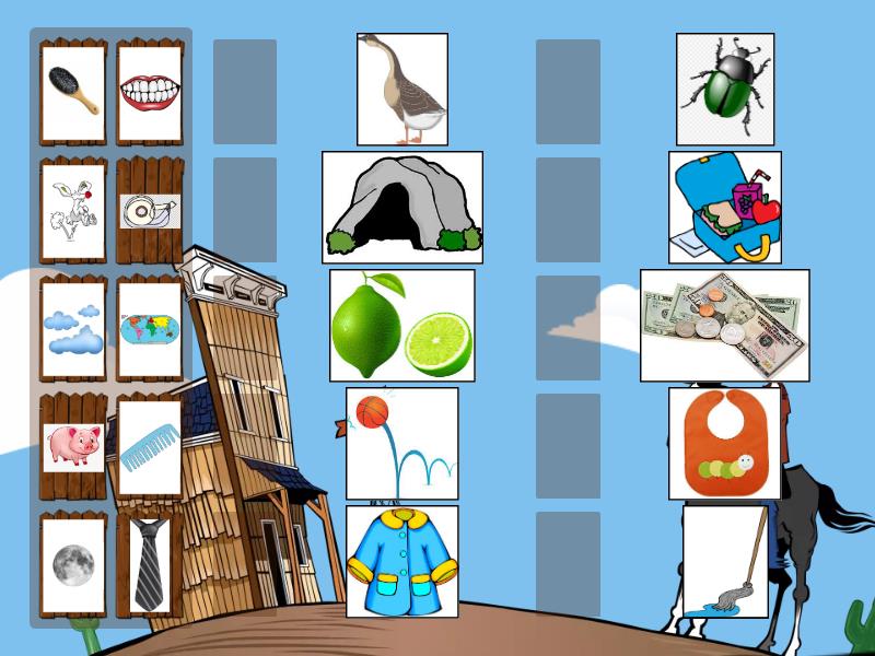 Middle vowel sounds - Match up