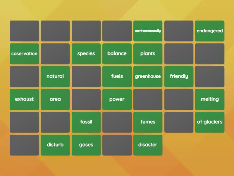 Environmental problems - Parejas