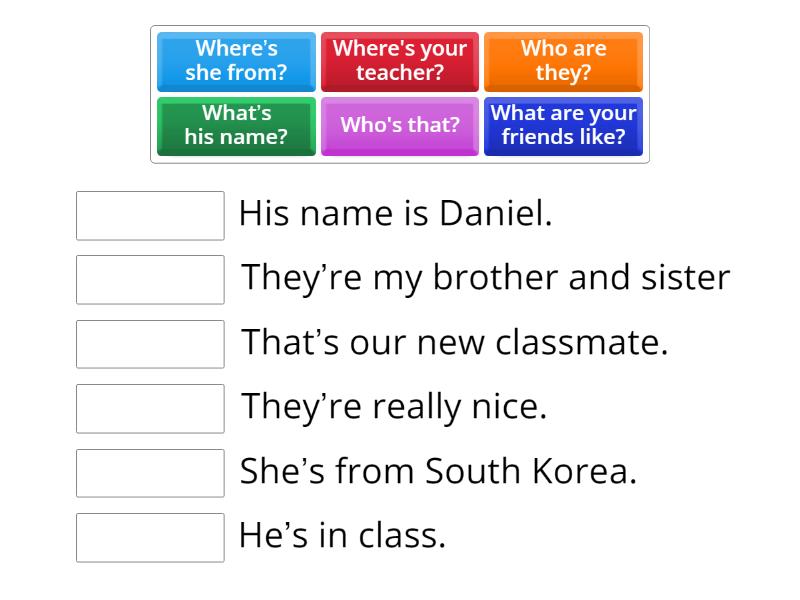 MATCH THE QUESTIONS WITH THE ANSWERS - Match up