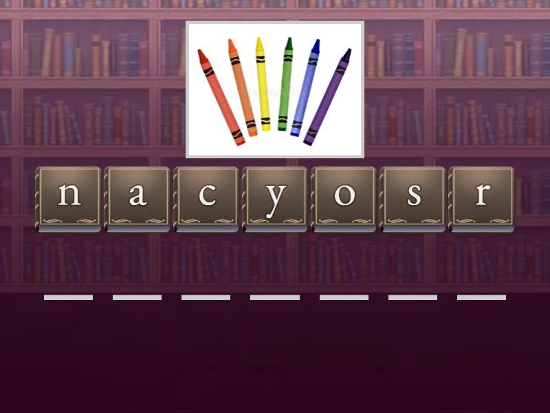 School things - Anagram