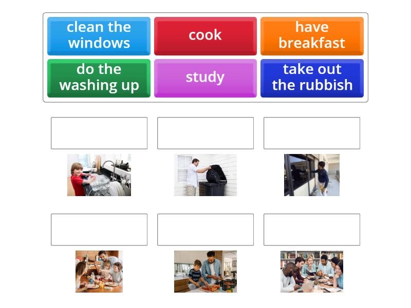 Everyday activities - Match up