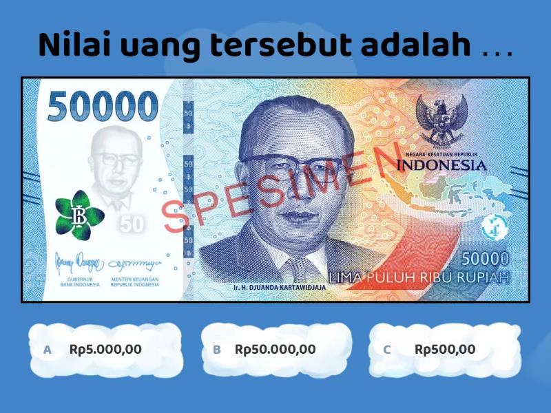 Games Nominal Uang Kelas 2 SD - Quiz