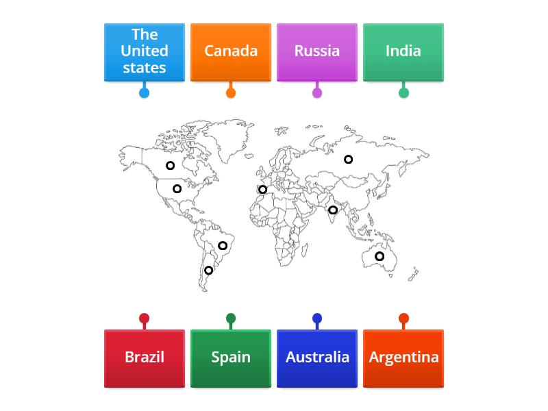 Countries - Labelled diagram