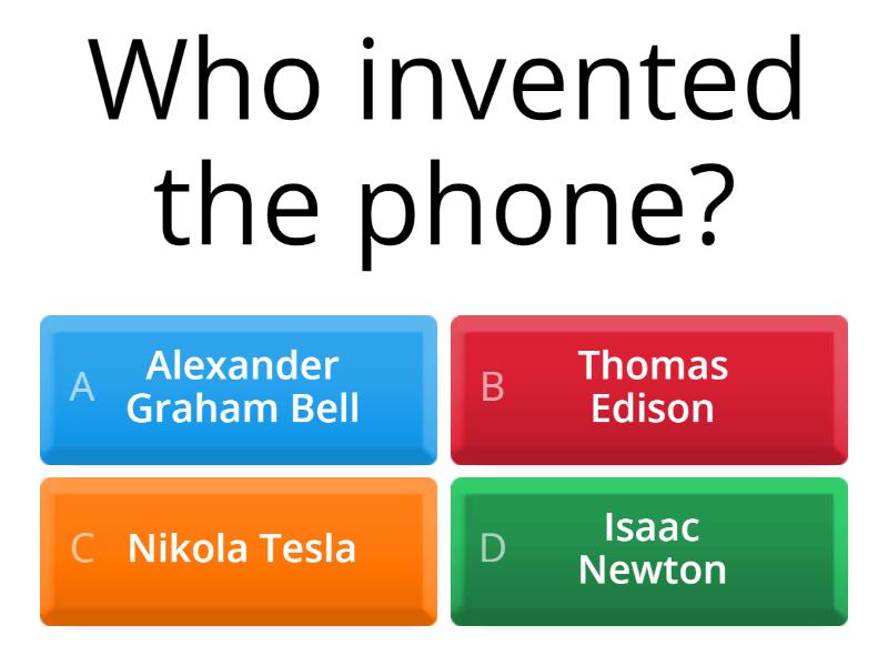 : Inventions - Quiz