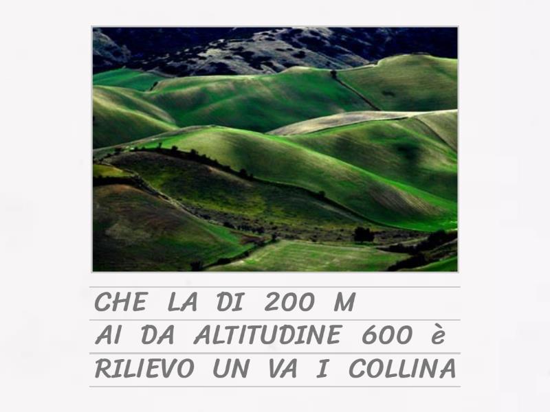 La collina - Unjumble