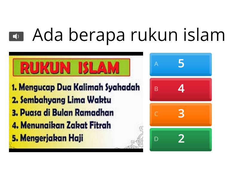 RUKUN ISLAM - Quiz