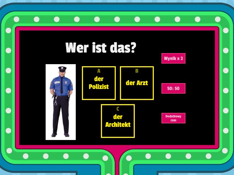 Die Berufe - Gameshow quiz