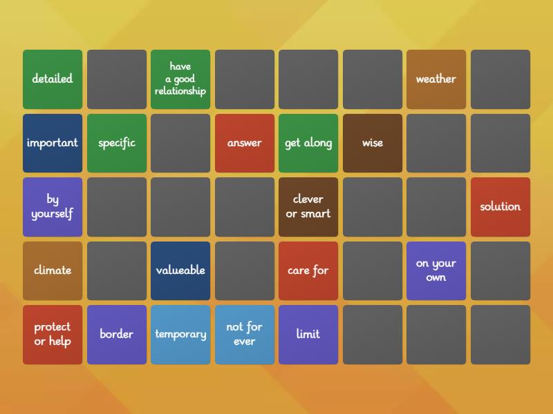 Gateway E - matching game - Matching pairs