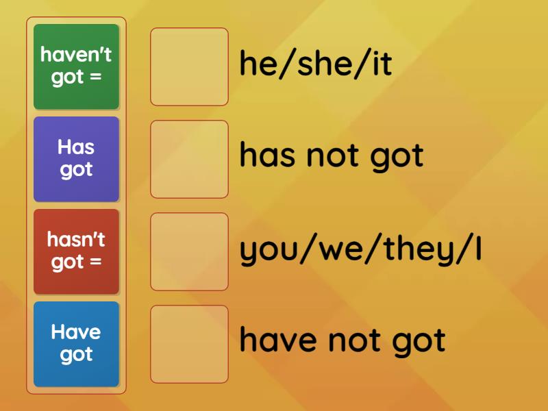 have got rules - Match up