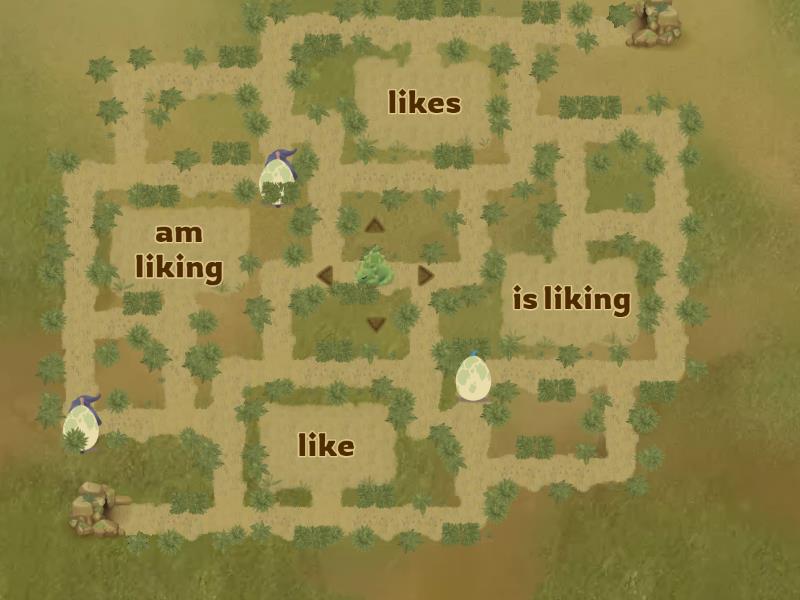 Present Simple and Present Continuous Maze - Maze chase