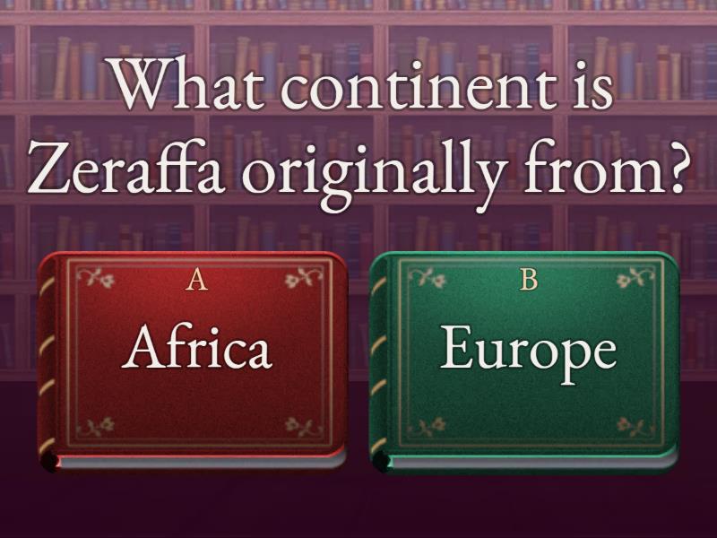 Zeraffa Giraffa p1-10 - Quiz
