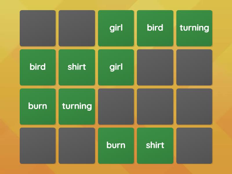 Letterland Unit 31 ir/ur - Matching pairs
