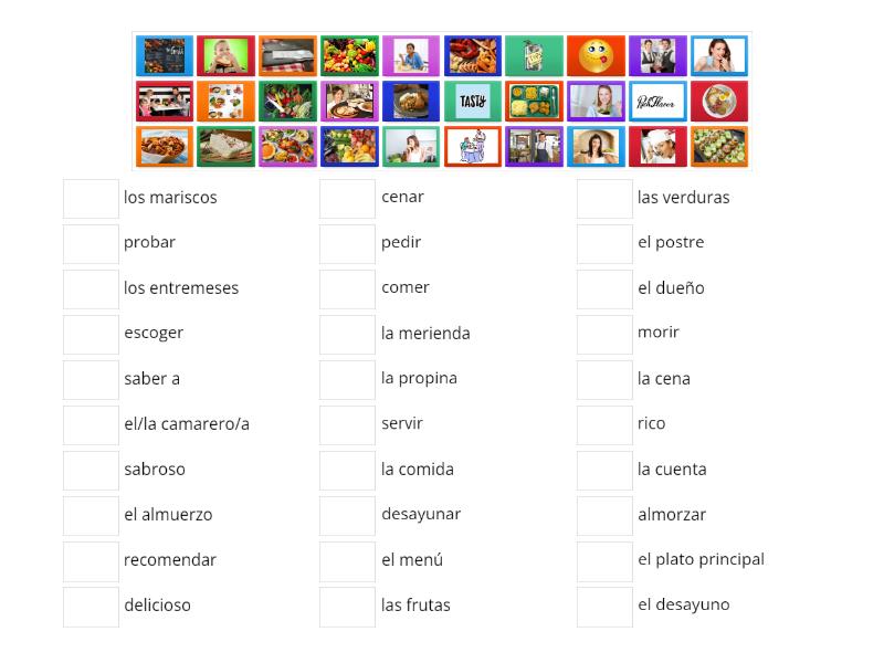 La comida - Parte 2 - Match up