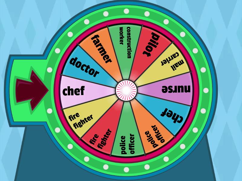 Community Helpers Roulette - Spin the wheel