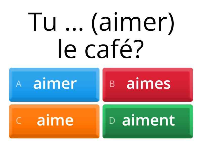 Aimer-adorer-détester-préférer-aller-faire-lire - Quiz