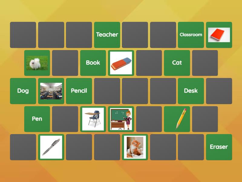 Kids 3 - Memory Game - Lessons 1, 2 and 3 - Matching pairs