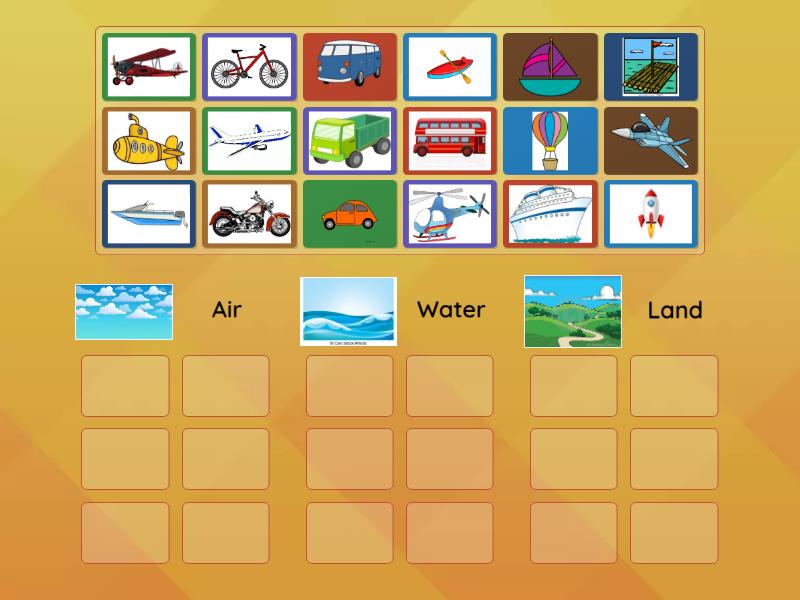 Simple Transportation Classification - Group sort