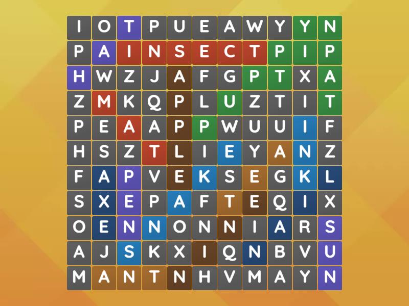 SATPIN Words - Wordsearch