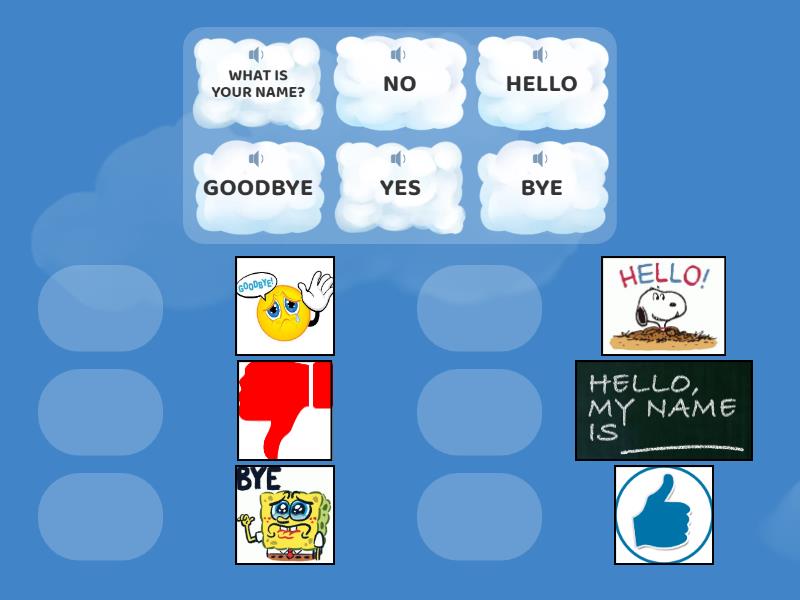 INTRODUCTIONS AND GREETINGS - 2ND GRADE - Match up