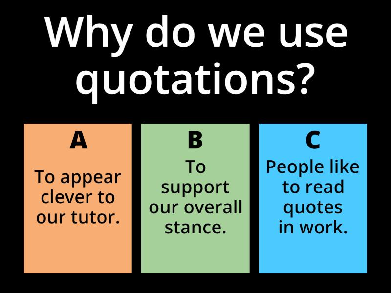 Direct Quotations - Quiz